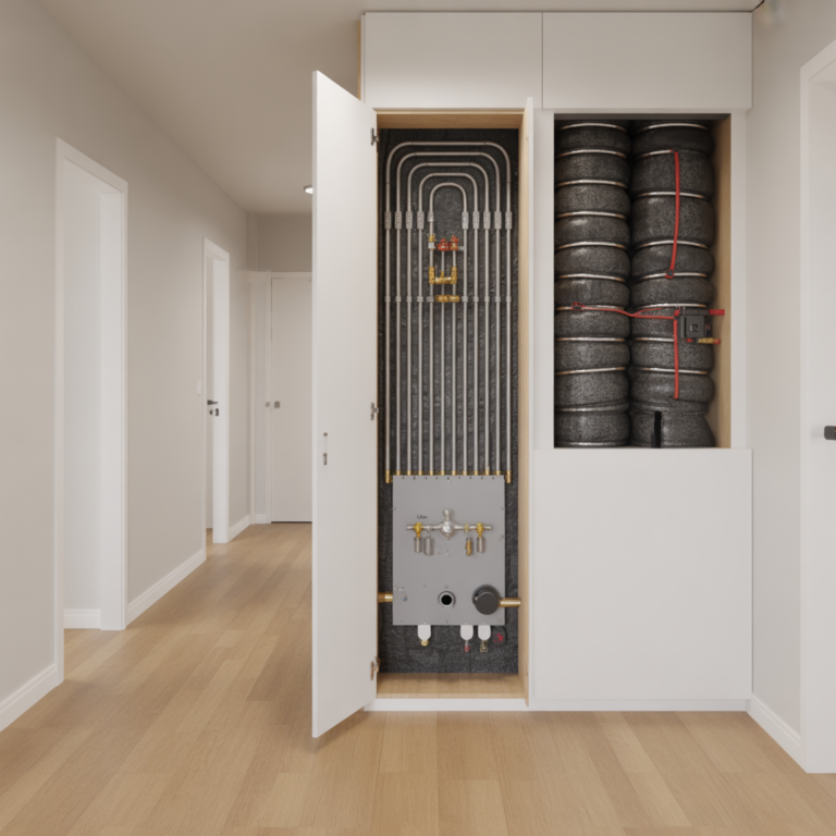 Byte av stammar och installation av vattenburen golvvärme i Tattby ...
